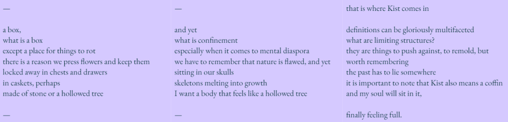 Poetry Terms: Contrapuntal – Alex Aimee Kist